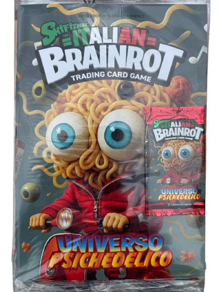 ALBUM + 1 BUSTINA DI CARD SKIFIDOL ITALIAN BRAINROT UNIVERSO PSICHEDELICO OFFICINA EDICOLA