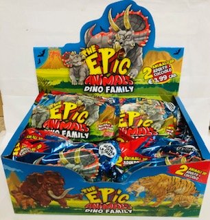 COLLEZIONE 10 BUSTINE THE EPIC ANIMALS DINO FAMILY diramix (tutti diversi)