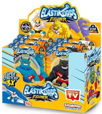 SCATOLA BOX DA 6 PEZZI ELASTIKORPS FIGHTER GIGA SIZE 16 CM