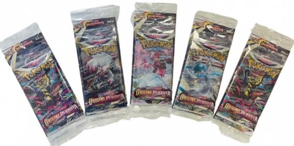SET DA 5 BUSTINE POKEMON SPADA E SCUDO ORIGINE PERDUTA GEDIS